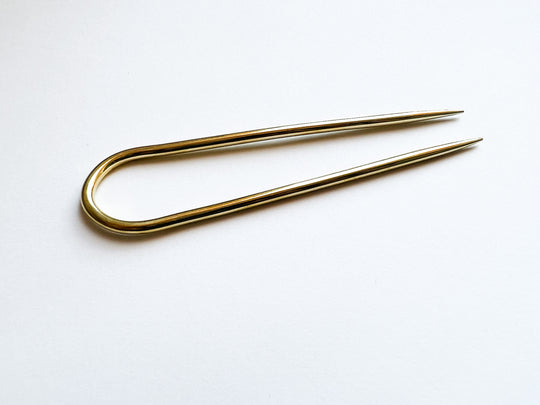 Recycled Brass French Pin – Natalie Borton Designs